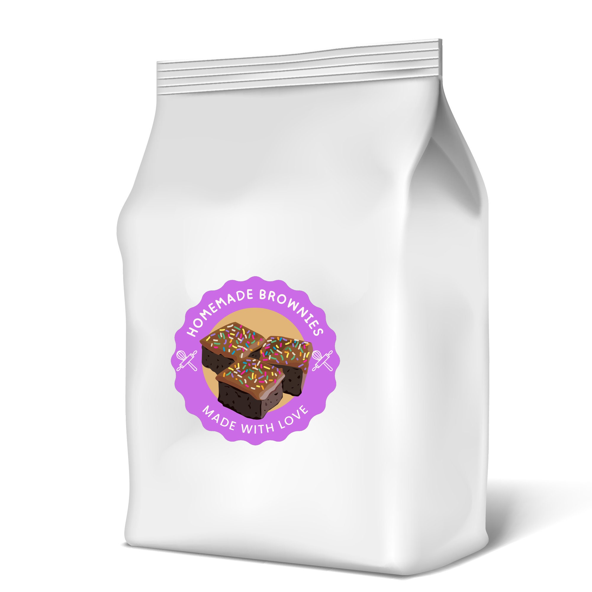 Homemade Brownies Stickers, Craft Fair Labels (avery 2 Inch PDF) - Etsy