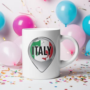 Italian Flag Map Finder Design: Italy Boot PNG SVG (digital Download ...