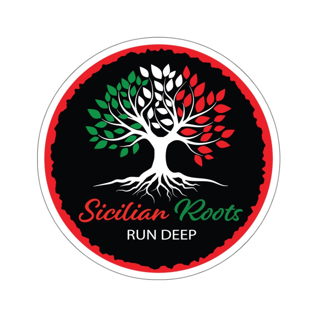 Sicilian Sticker, Italian Flag Sicily Sticker, Italian Gift Sticker for ...