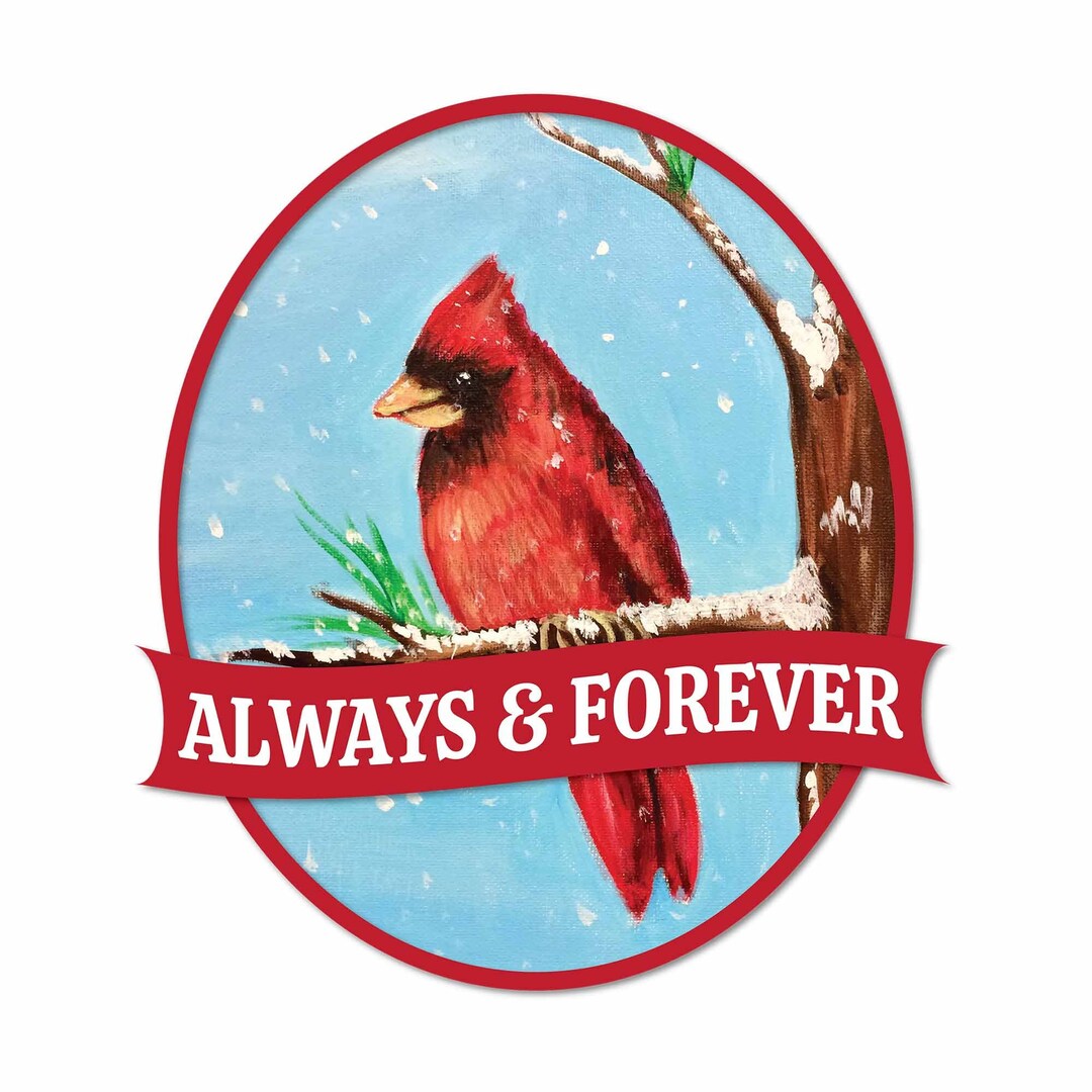 Red Cardinal Printable Red Cardinal Art Always and Forever Here to ...