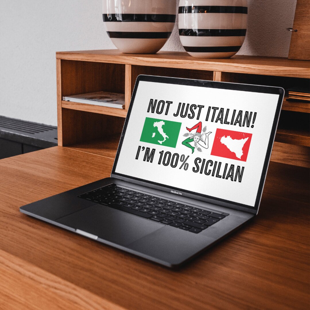 Sicilian Digital Download, Funny Sicilian Decal Art, Sicilian Trinacria ...