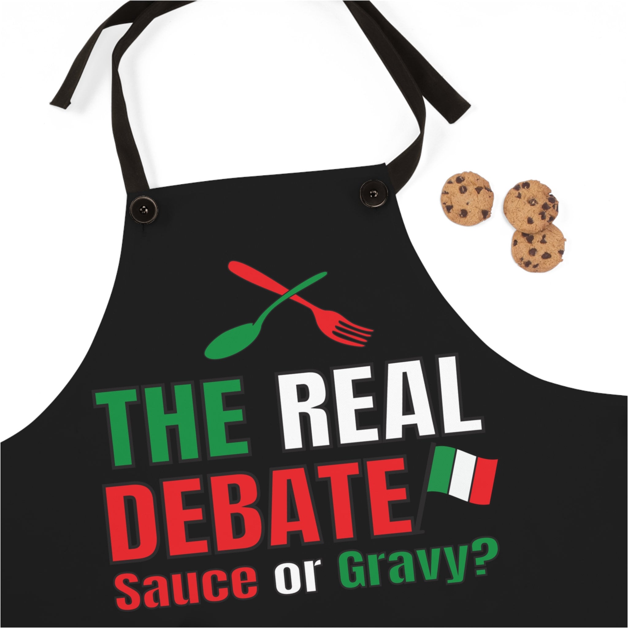 Funny Italian Apron, the Great Debate, Italian Apron, Gift for Italian ...