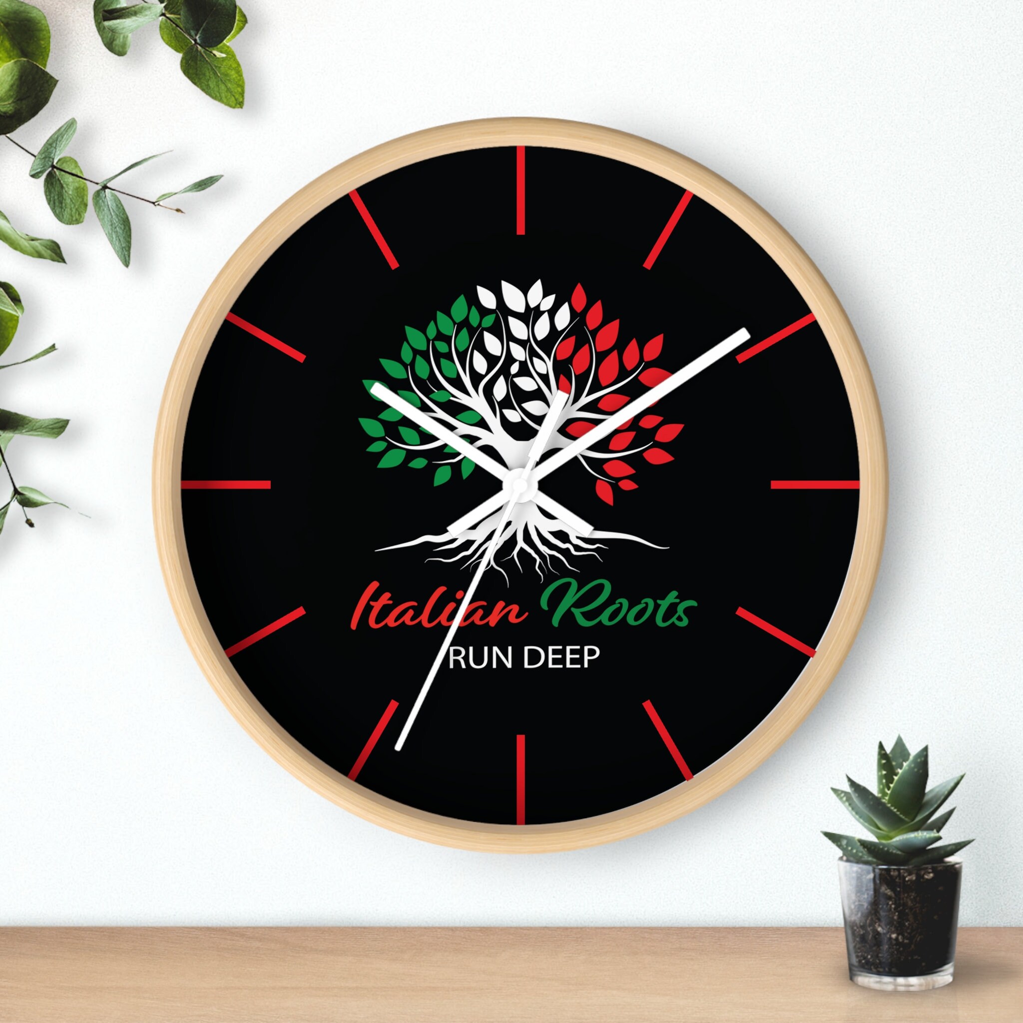 Italian Clock, Italian Roots Clock, Italian Flag, Italian Family Tree ...