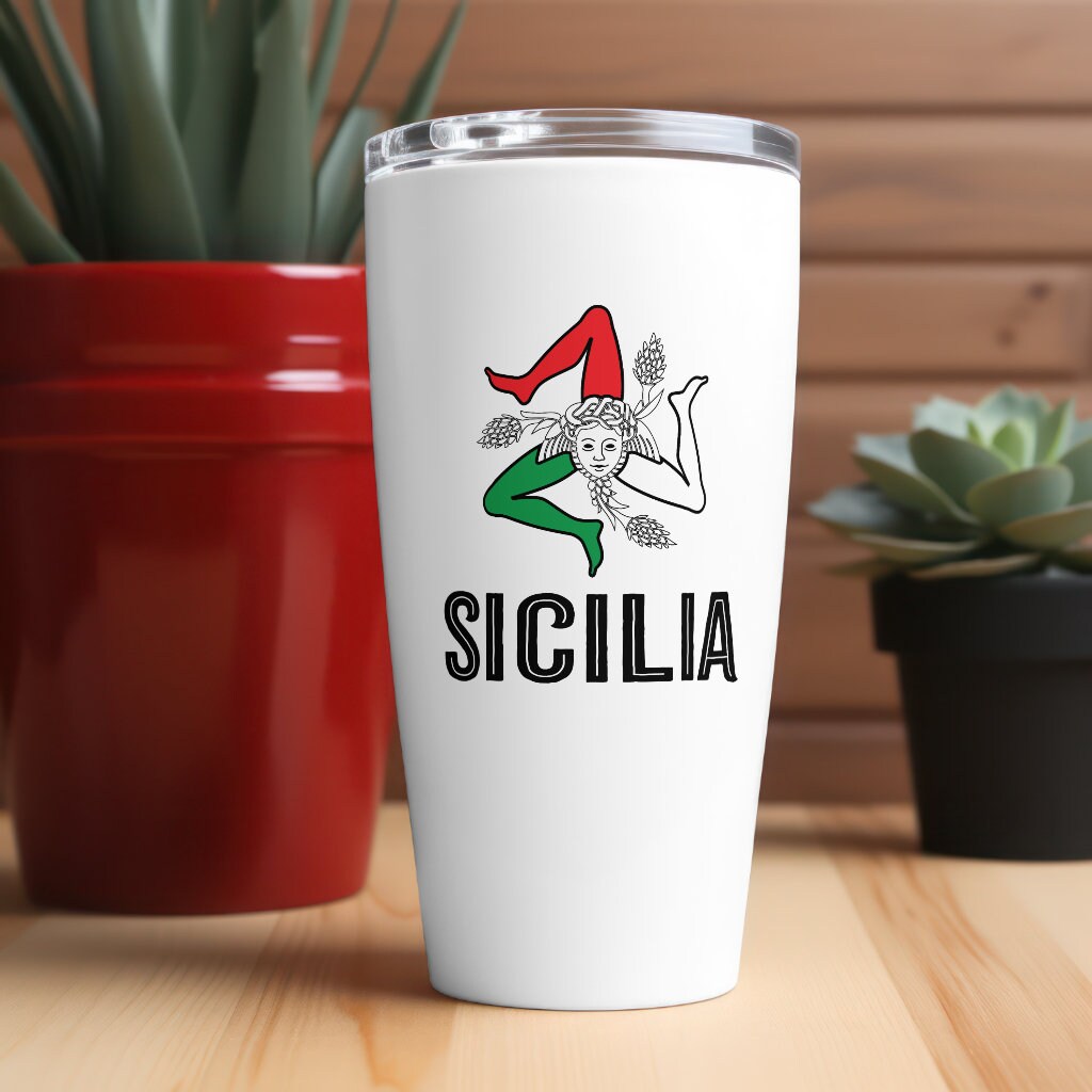 Sicilian Trinacria Art: Sicilia Flag, Medusa Design (digital Download ...