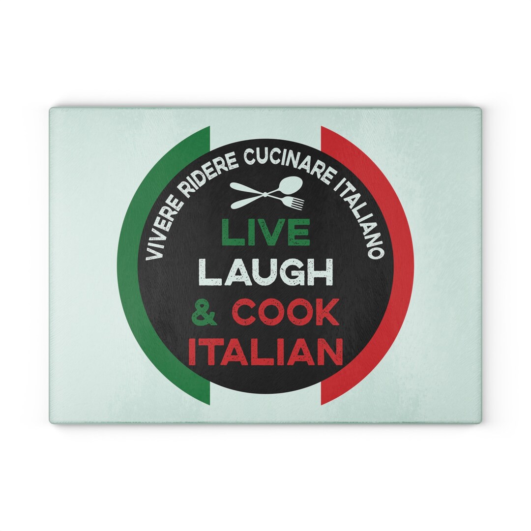 Italian Cutting Board, Italiano Cutting Board, Vivere Ridere Cucinare ...