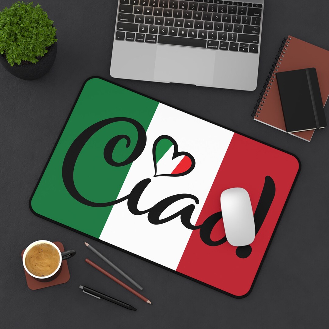 Italian Desk Mat, Italian Ciao Mat for Desk, Counter, Work Station ...