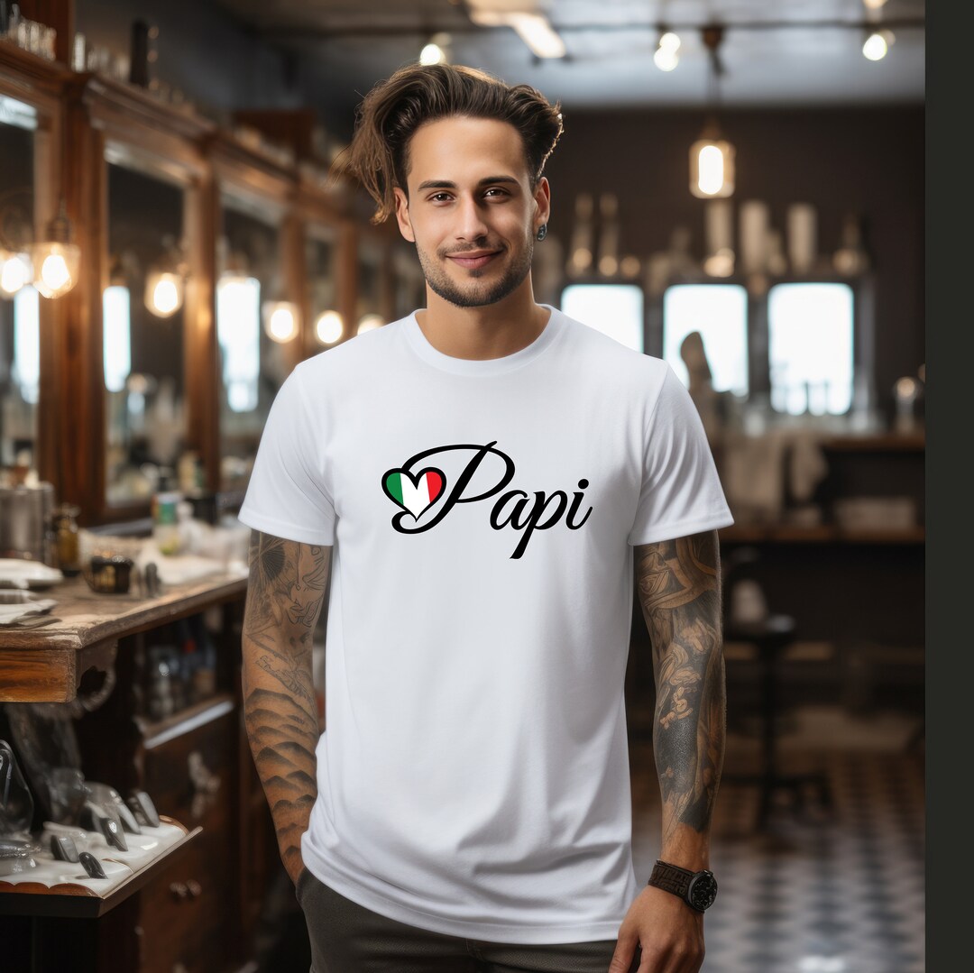 Italian Father's Day Papi Design: Italy Flag Heart (digital Download ...