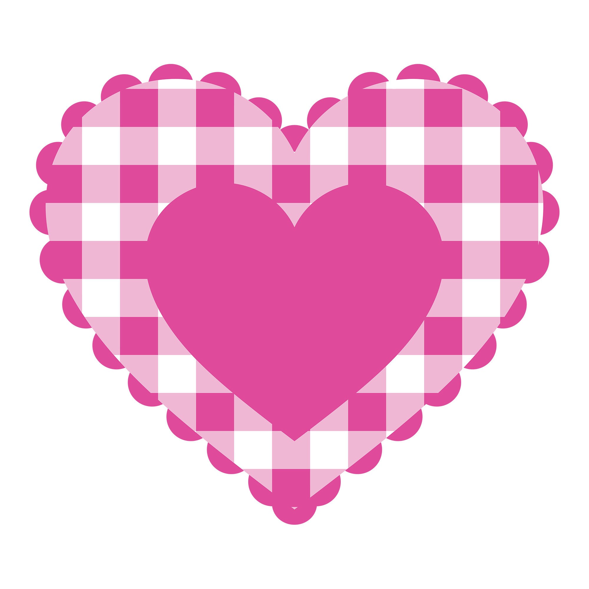 Heart, SVG, PNG, Instant Download, Pink Checkered, Pink Heart, Checker ...