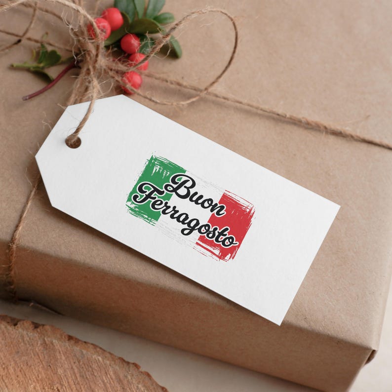Buon Ferragosto Italian Flag Digital Download: PNG, SVG - Etsy
