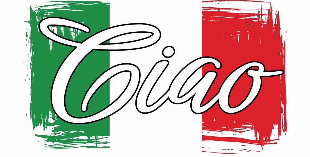 Italy Italian Digital Italian Download Ciao Decal, Sticker, Sign. 2 ...