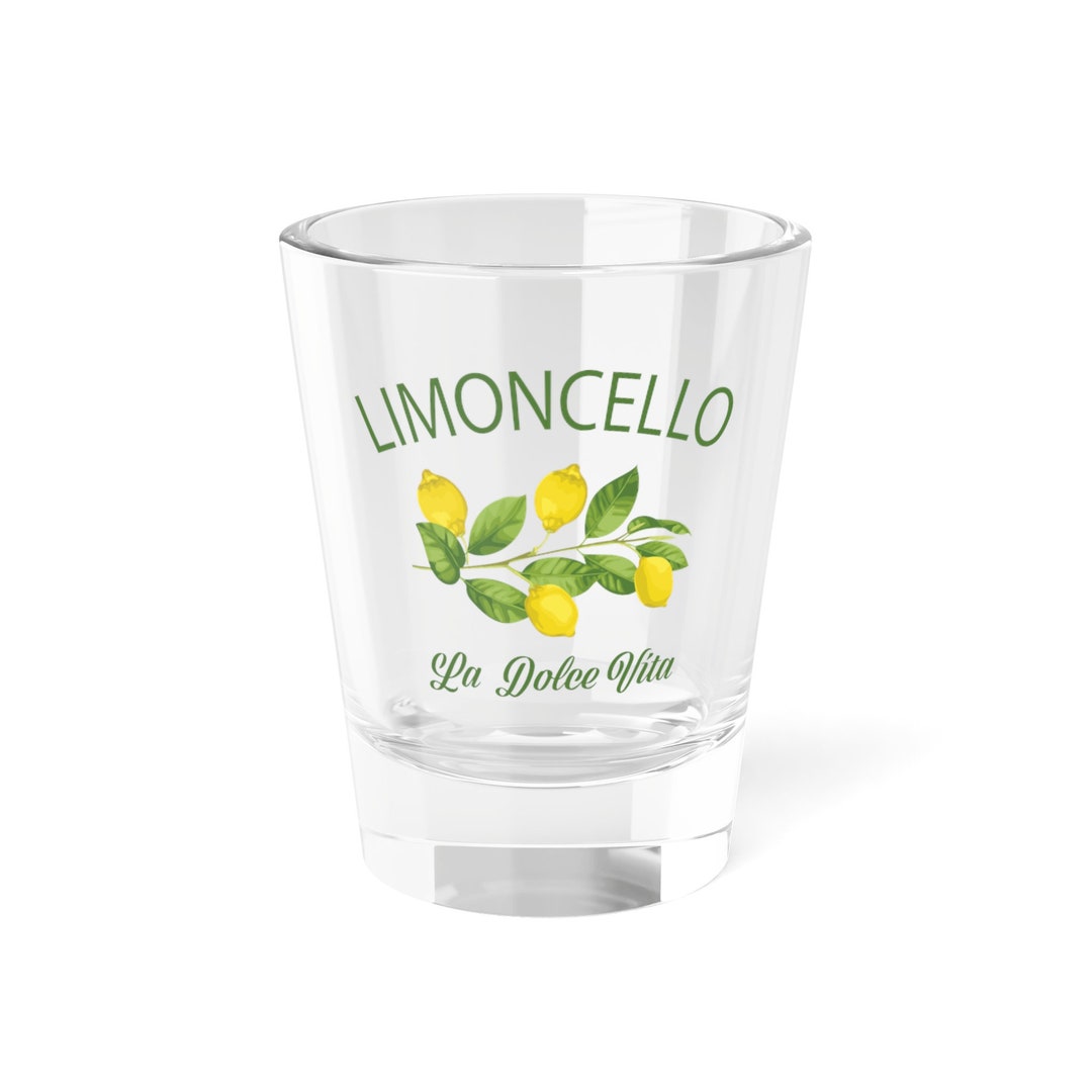 Limoncello Shot Glass, Italian 1.5oz Glass, Gift for Italian, Italian ...