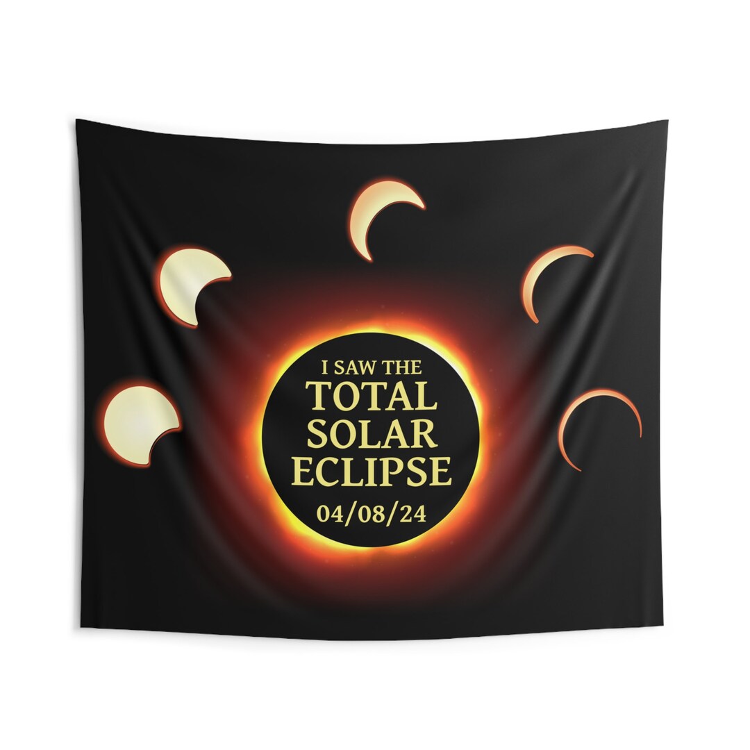 Total Solar Eclipse, April 8, 2024, Indoor Wall Tapestries, Eclipse Home Decor, Gift for Her ...