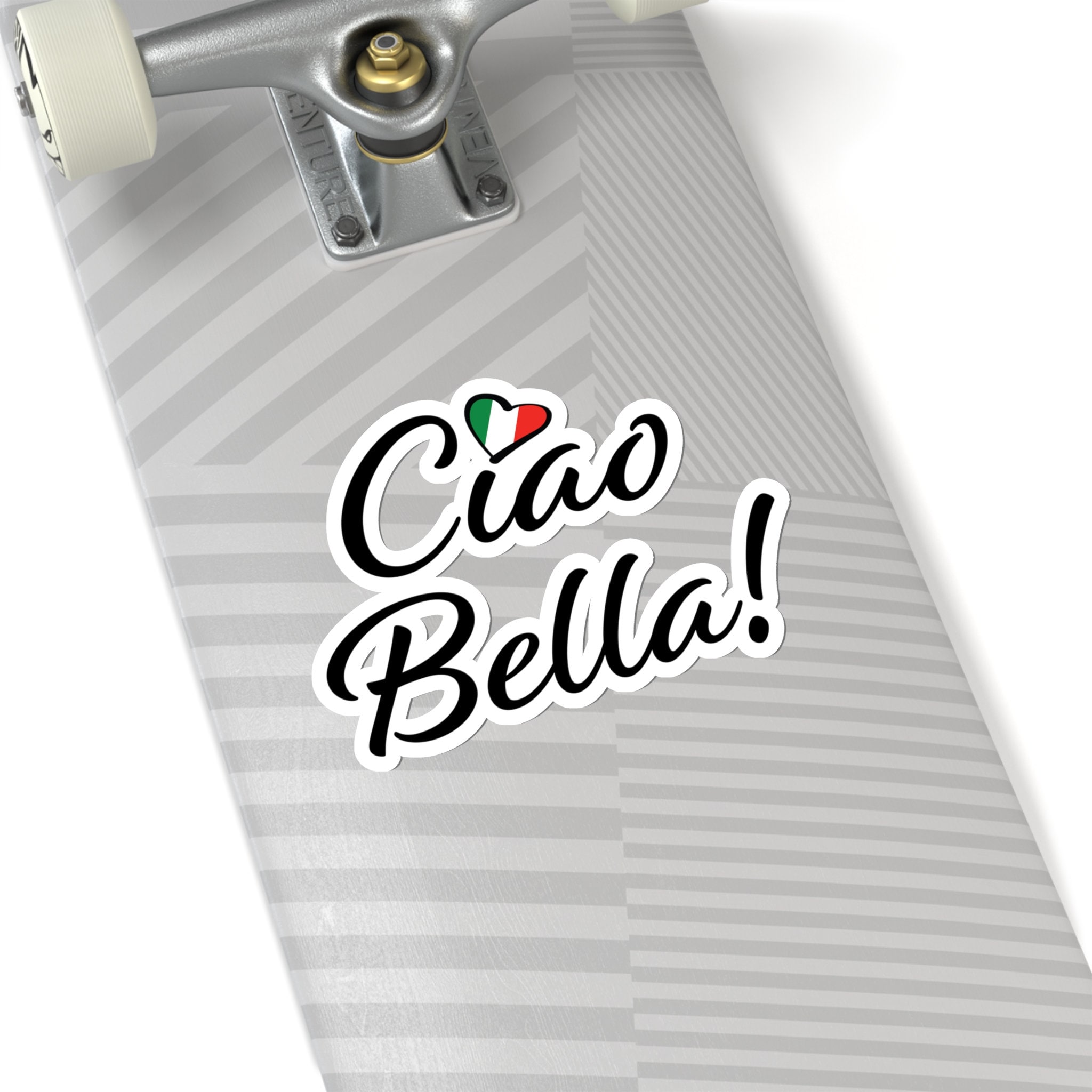 Italian Sticker Ciao Bella Italian Flag Heart Sticker Kiss-cut - Etsy
