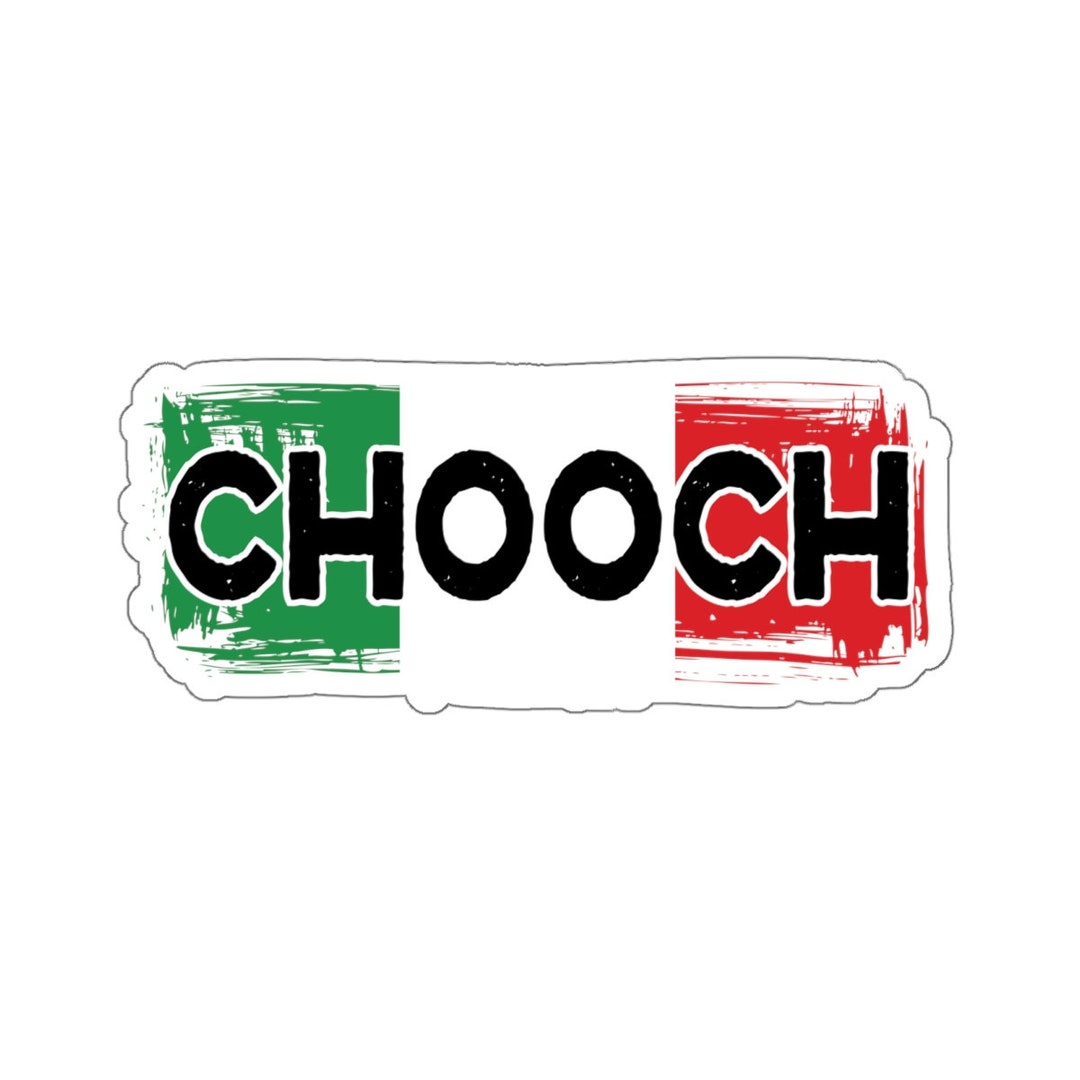 Funny Italian Sticker Chooch, Kiss-cut Stickers for Laptop, Water ...