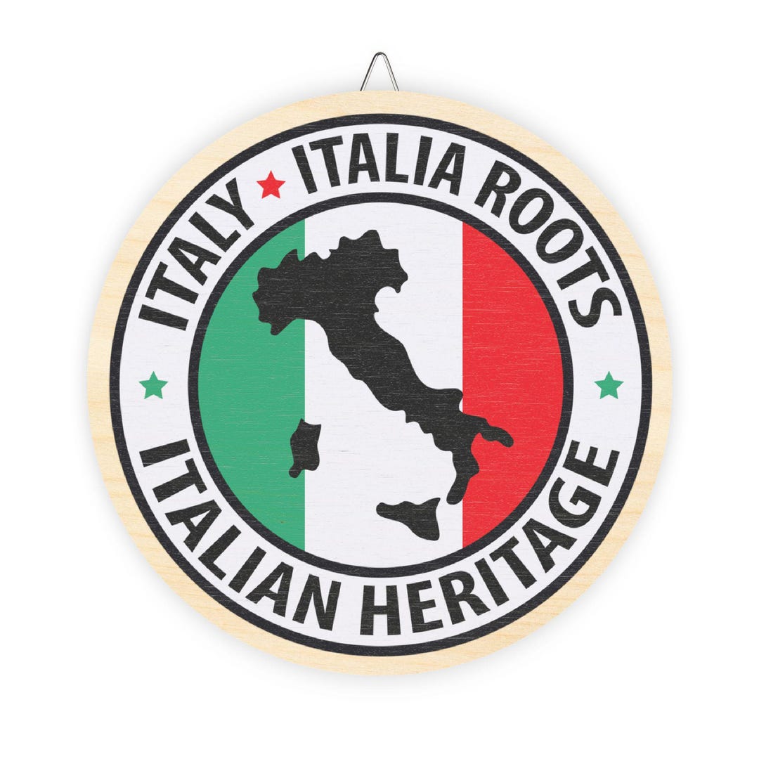 Italia Wooden Sign, Italian Heritage Sign, Italian Flag Boot Sign for ...