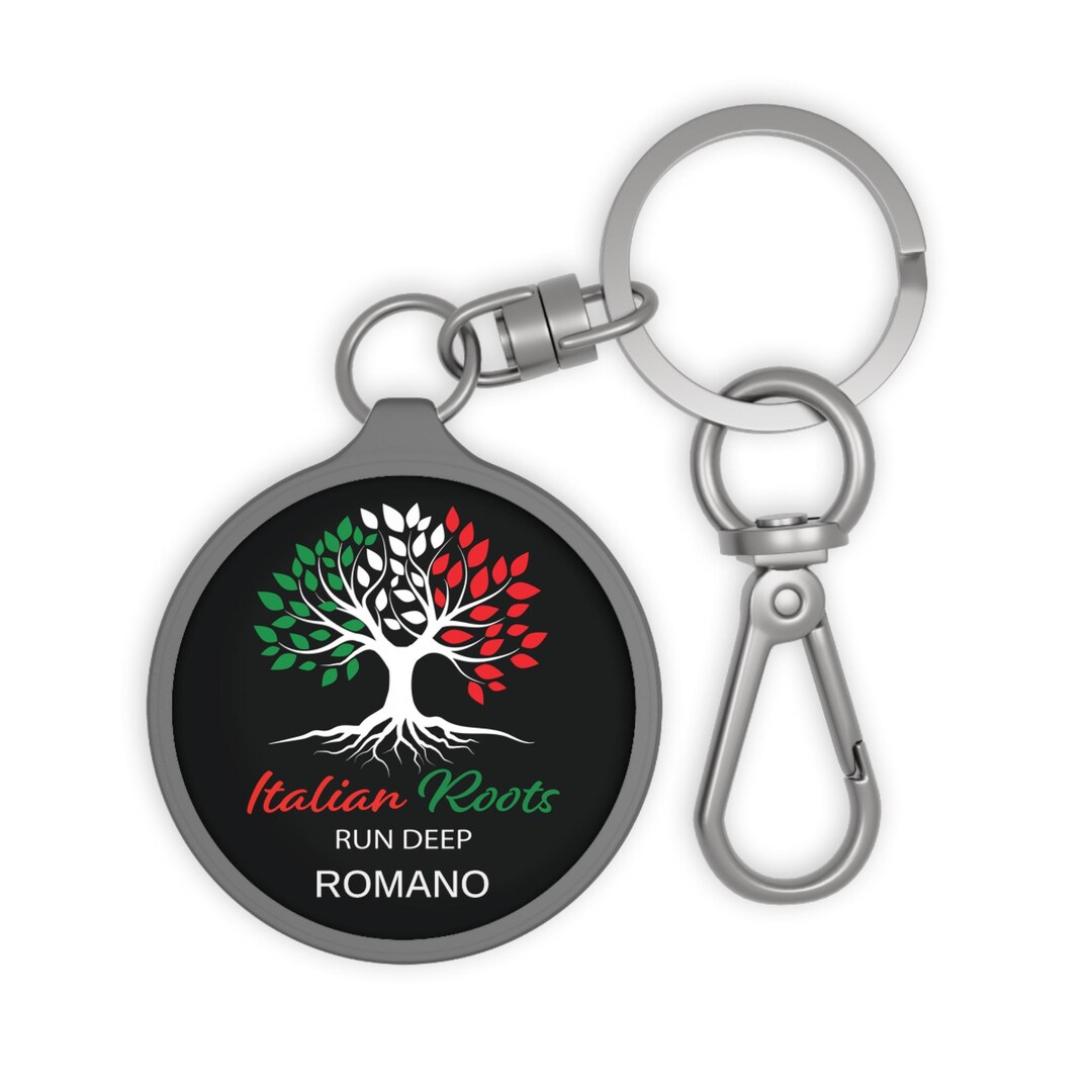 Italian Keychain, Personalized Italy Key Ring, Italian Roots Key Tag ...