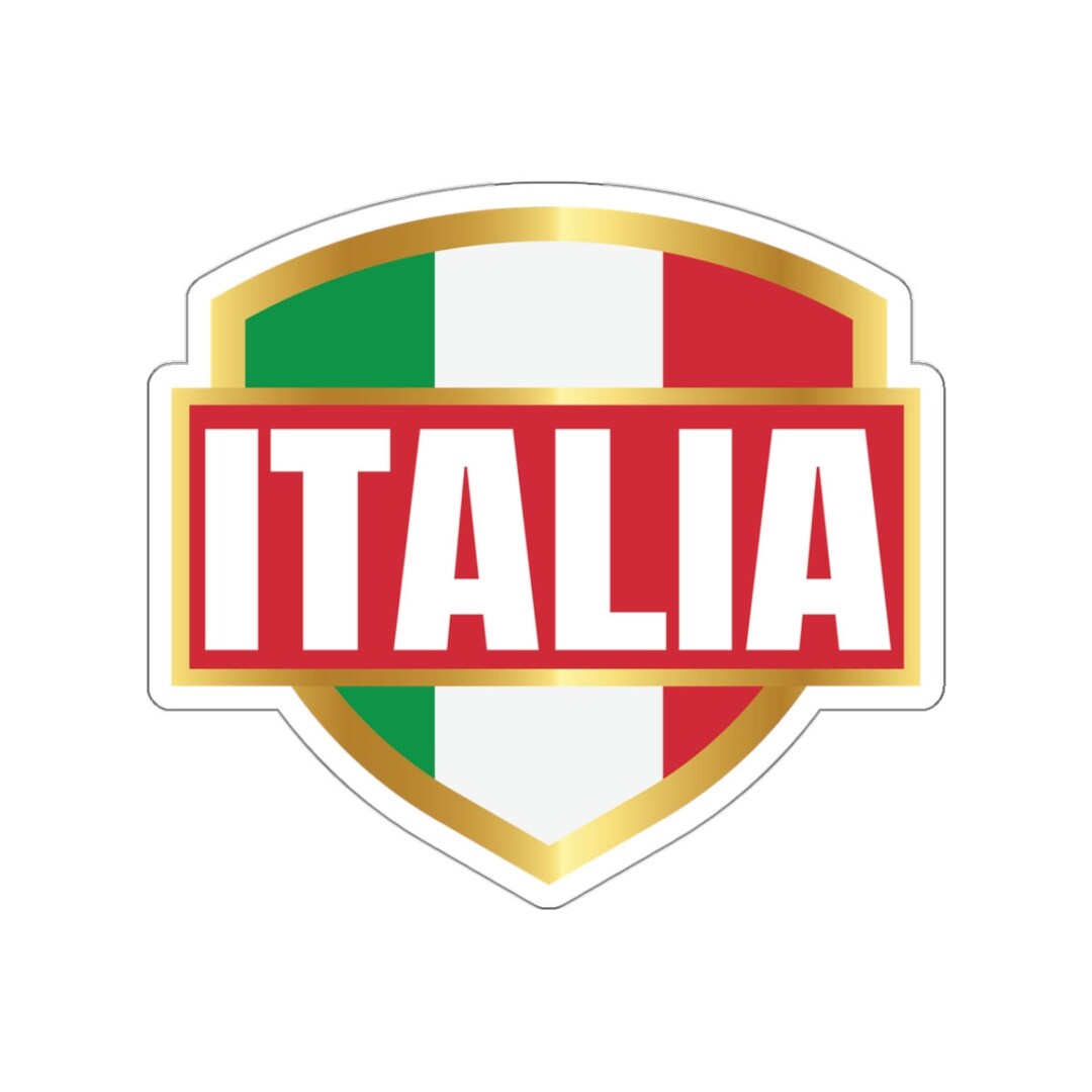Italian Flag Sticker: Italia Kiss-cut Vinyl Decal - Etsy