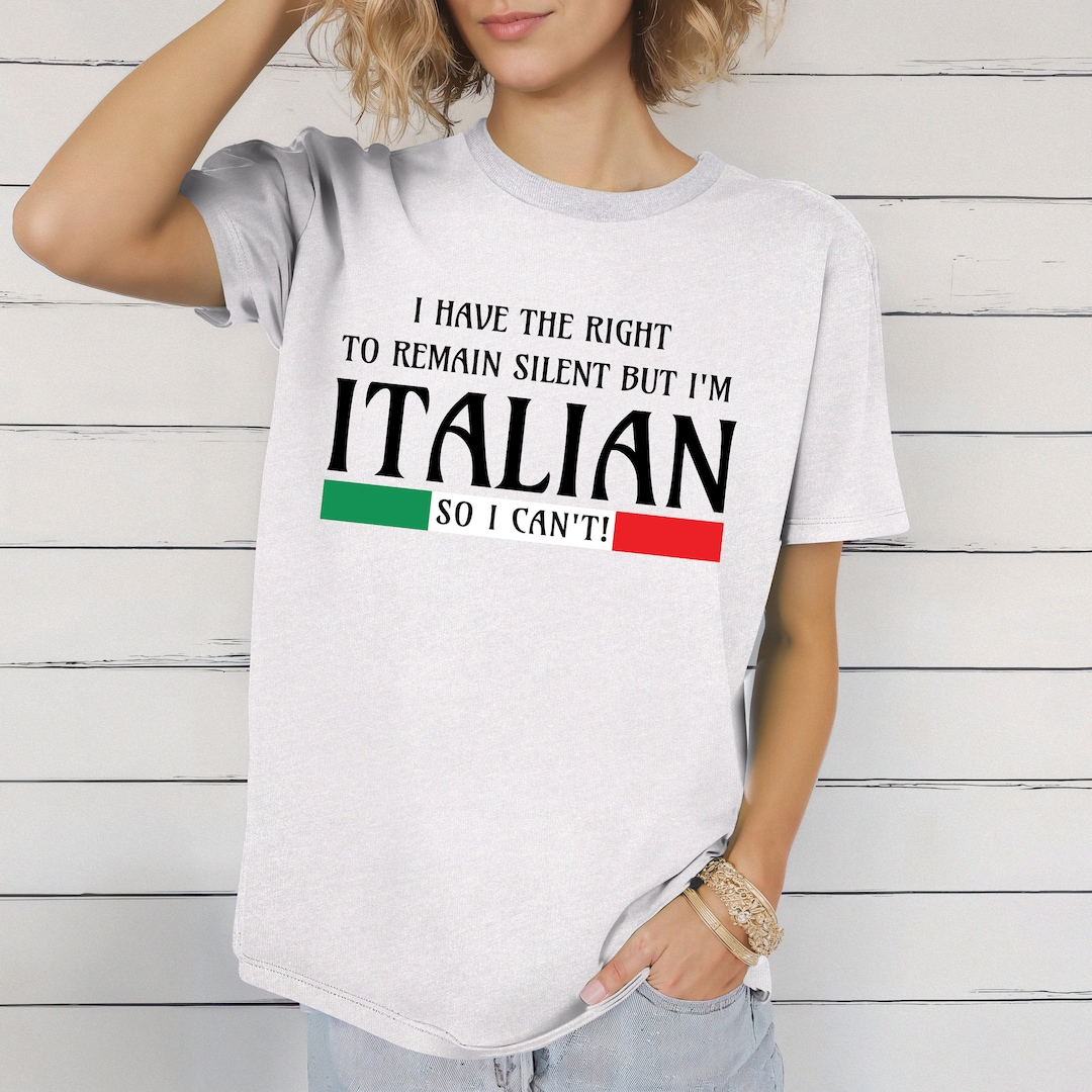 Italian Tshirt, Italy Tee, Italian Flag, Italia Tee, Funny Italian Gift ...