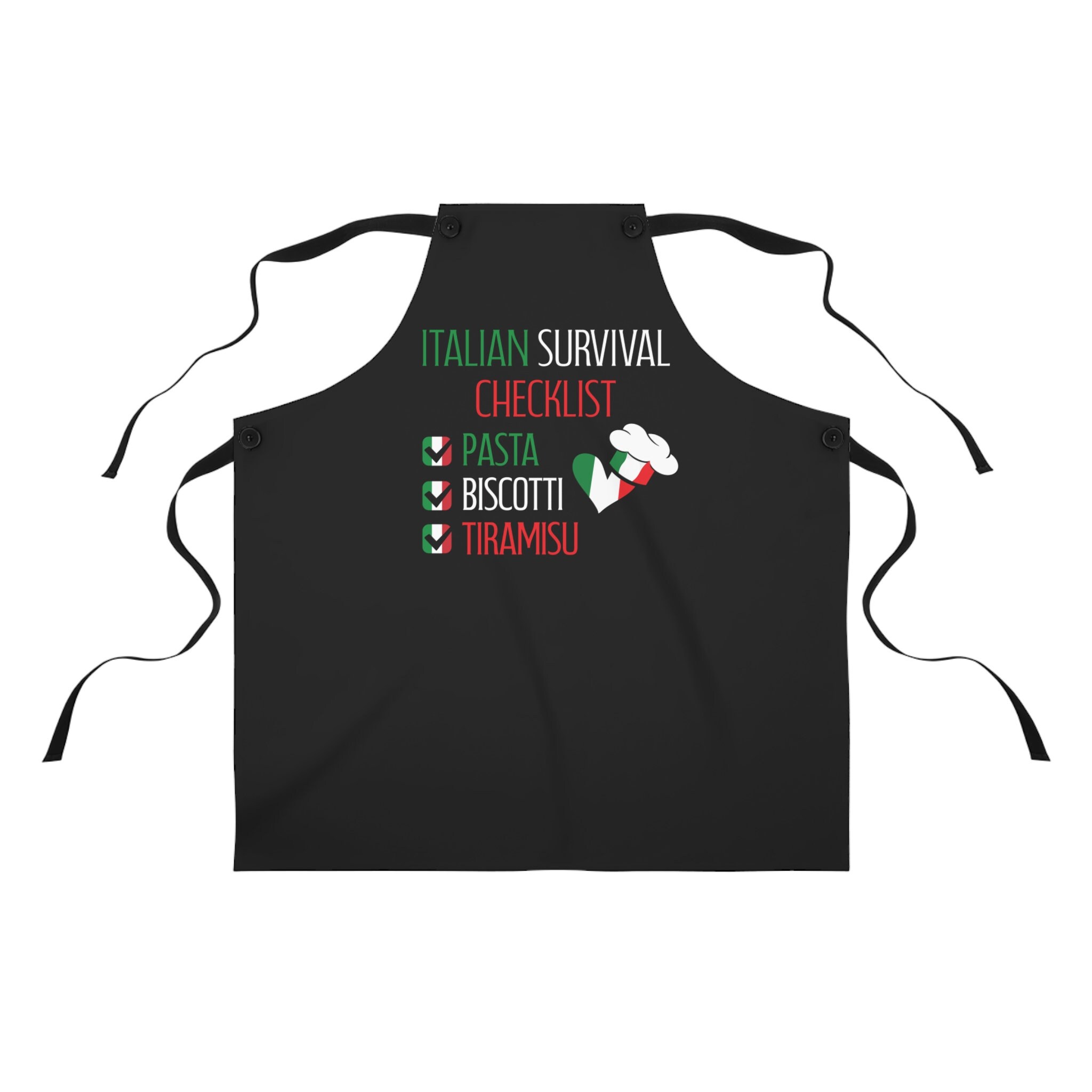 Italian Apron, Italian Survival Apron, Gift for Italian Cook, Gift for ...