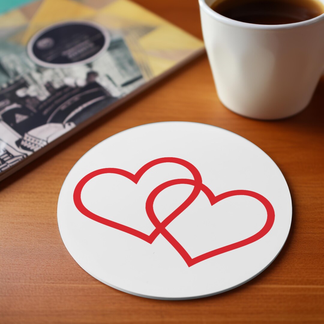 Double Red Hearts SVG: Outlined Heart Design (digital Download) - Etsy