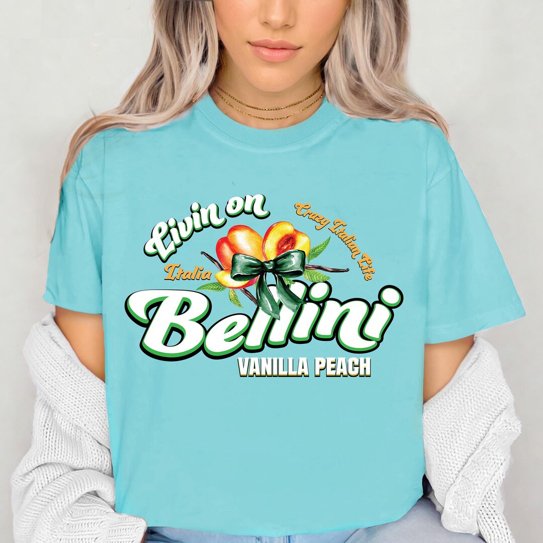 Italian Bellini Girl Comfort Colors Tee: Summer Cocktail T-shirt - Etsy