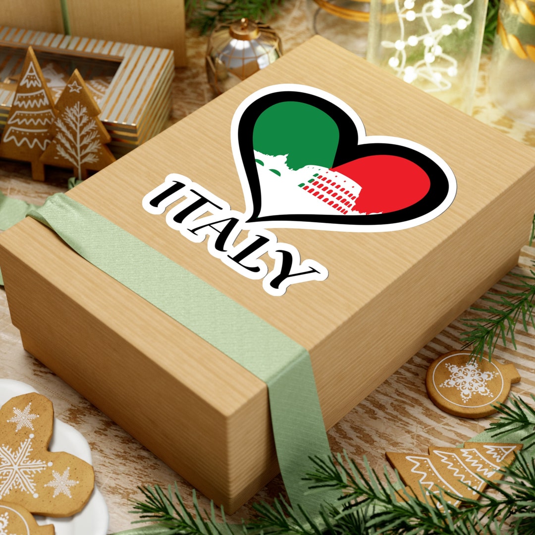 Italian Sticker Italian Heart Colosseum Sticker, Italian Lover Sticker ...