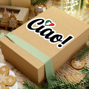 Ciao Italian Sticker, Italy Kiss-cut Sticker, Italian Sticker, Italian ...