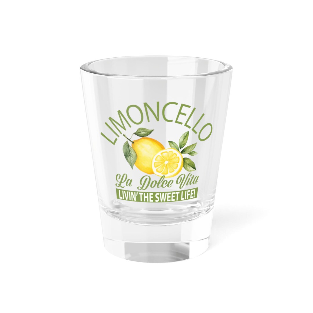 Limoncello Shot Glass: Italian Lemon Drinkware, Barware Gift - Etsy