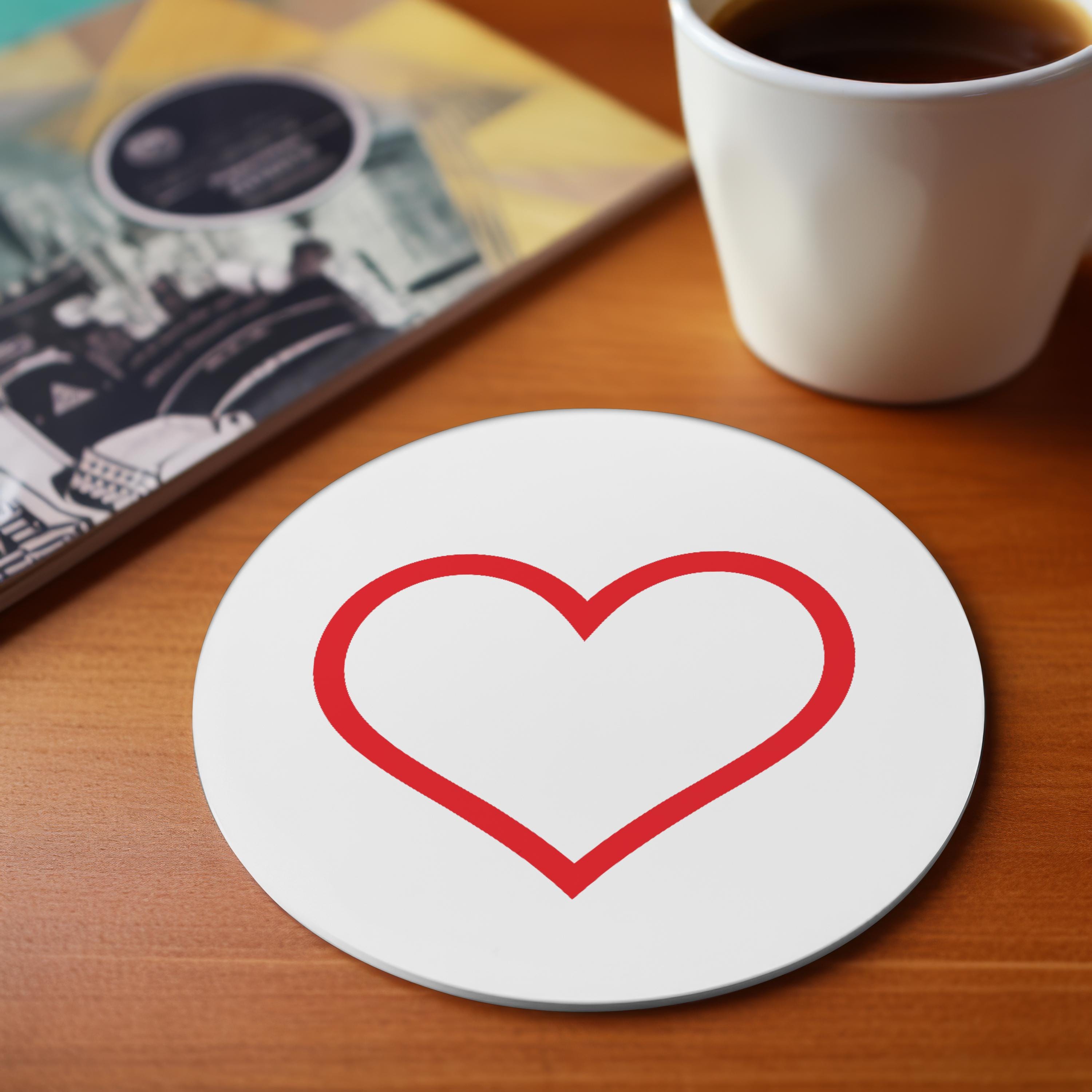 Red Heart Outline SVG PNG: Decal, Sticker, Card Design (digital ...