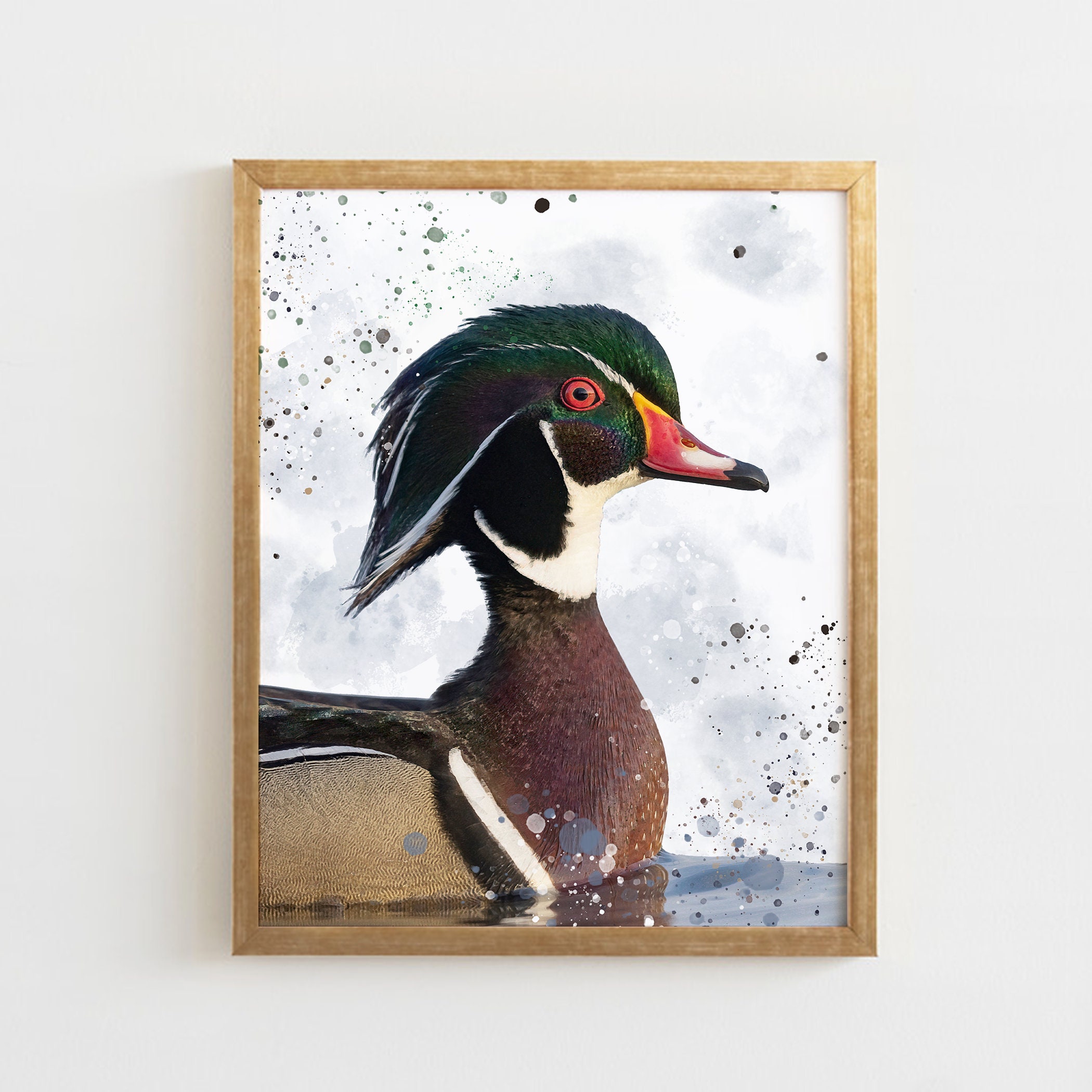 Wood Duck Art Print | Duck Decor | Waterfowl Art | Bird Nursery ...