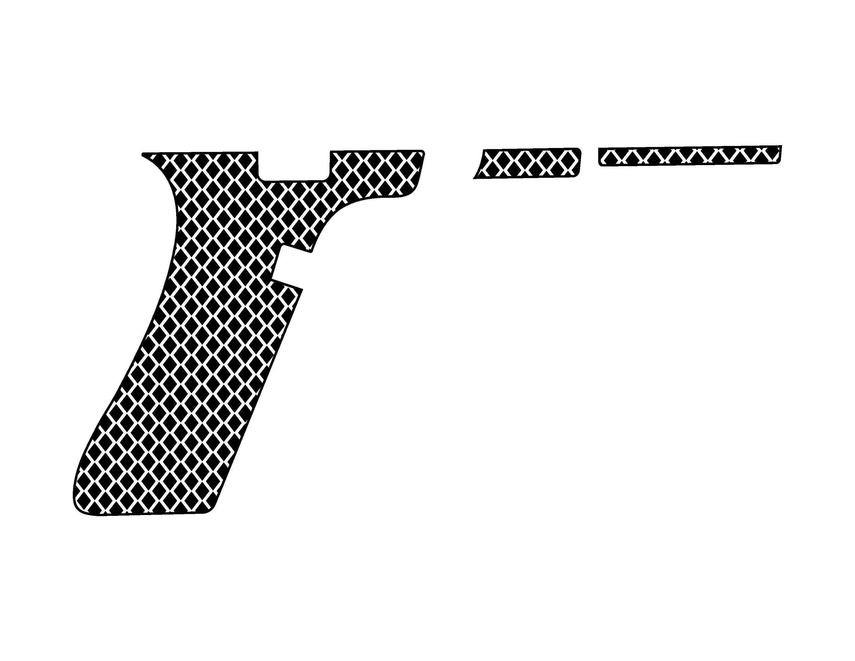 Laser Engraving Stipple Template Bundle for Glock 19 and 17 Gen 5 ...