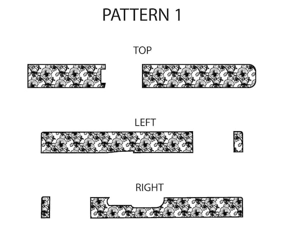 Laser Engraving Template for Glock 19 Slide Pattern 1 Top Left - Etsy