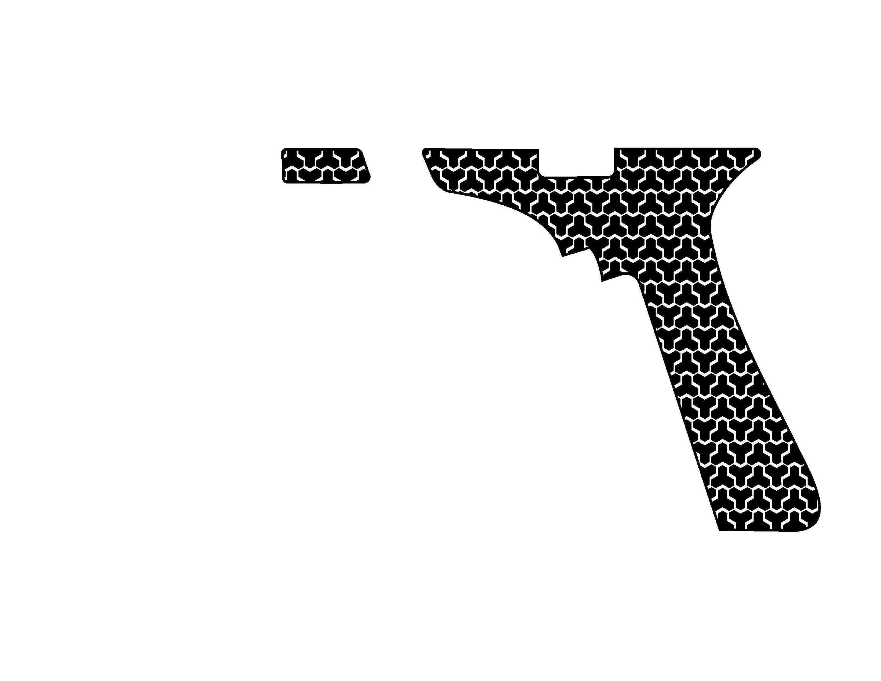 Laser Engraving Stipple Template Bundle for Glock 19 and 17 Frames 2 ...