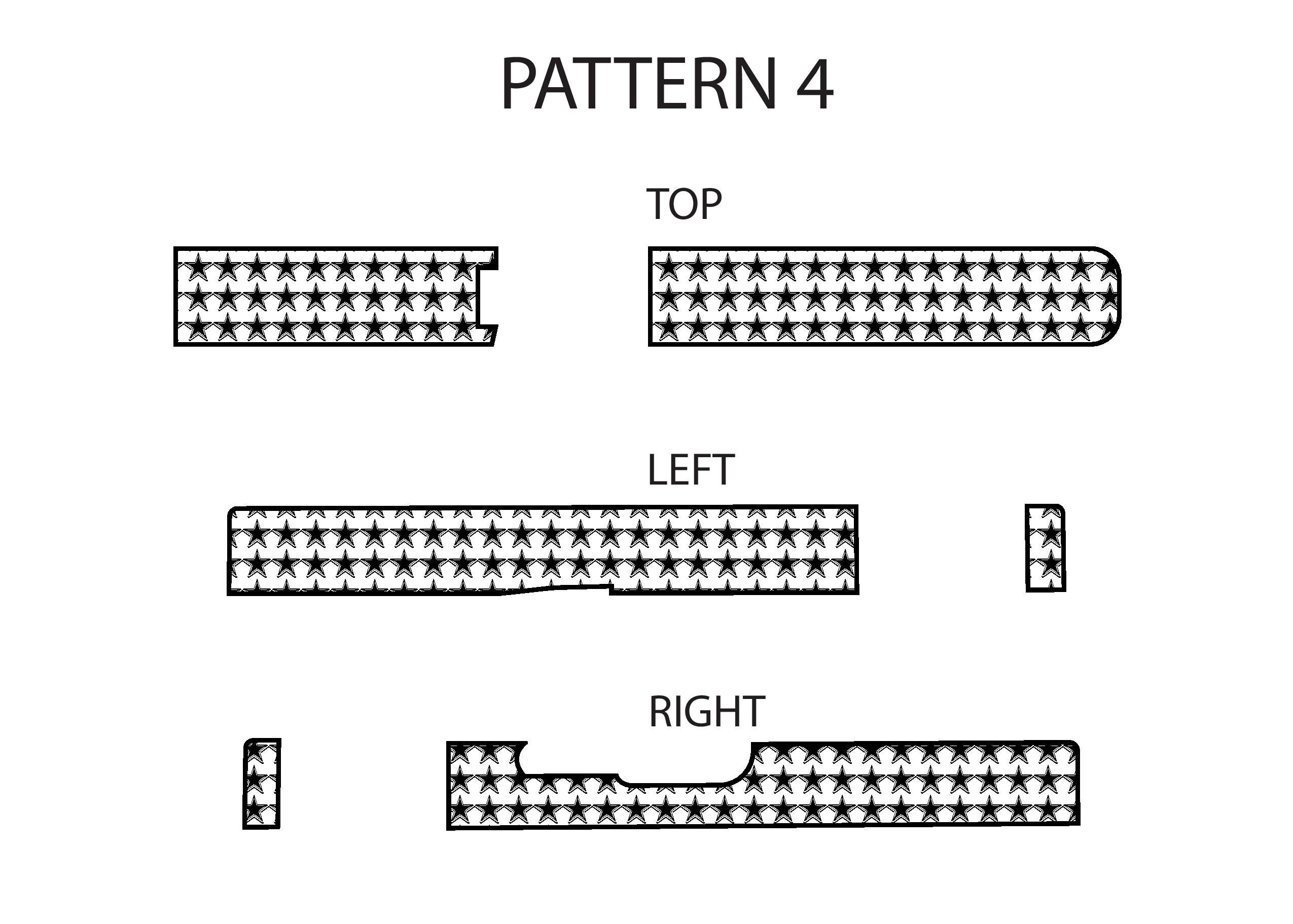 Laser Engraving Template for Glock 19 Slide Pattern 4 Top Left Right - Etsy