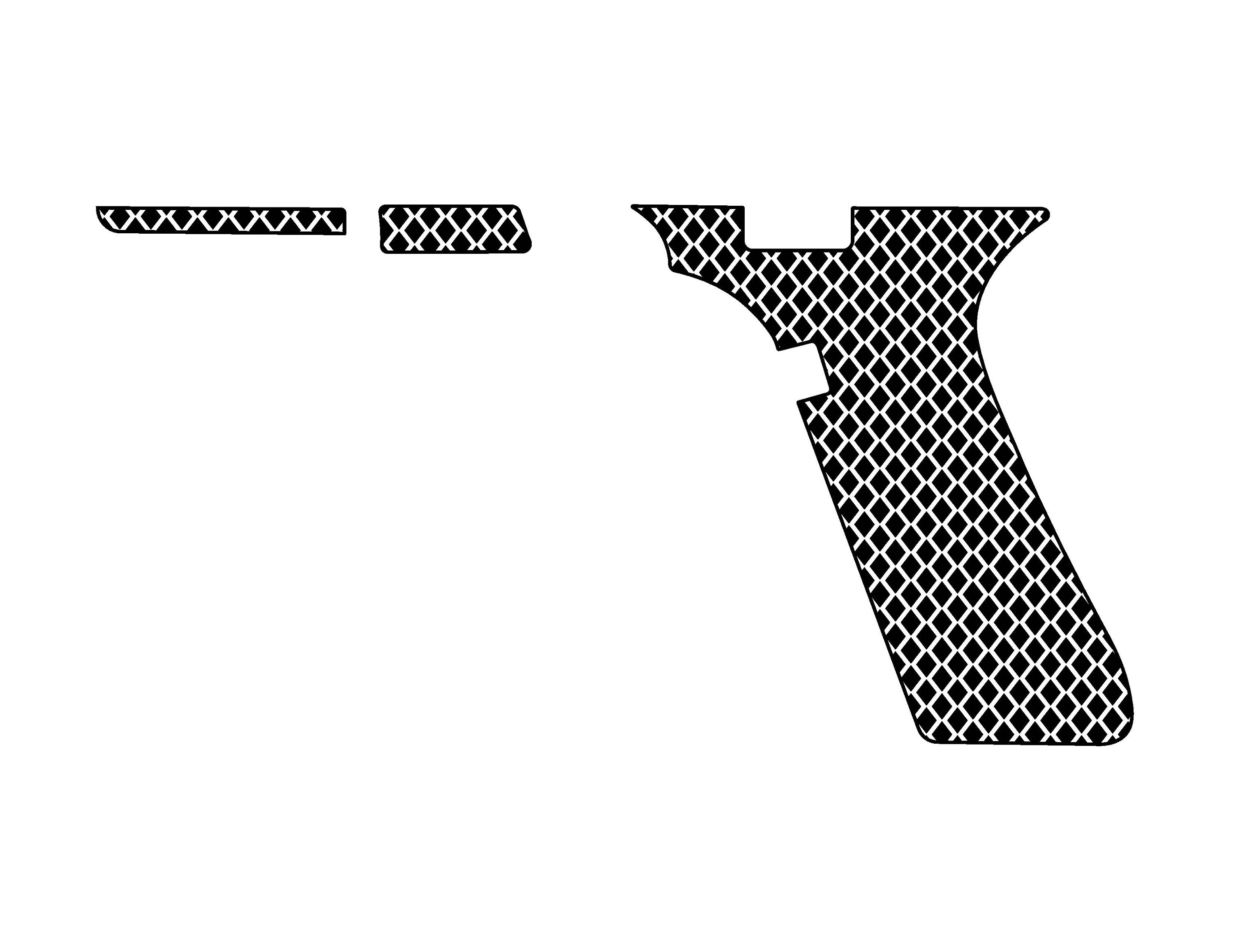 Laser Engraving Stipple Template Bundle for Glock 19 and 17 Gen 5 ...