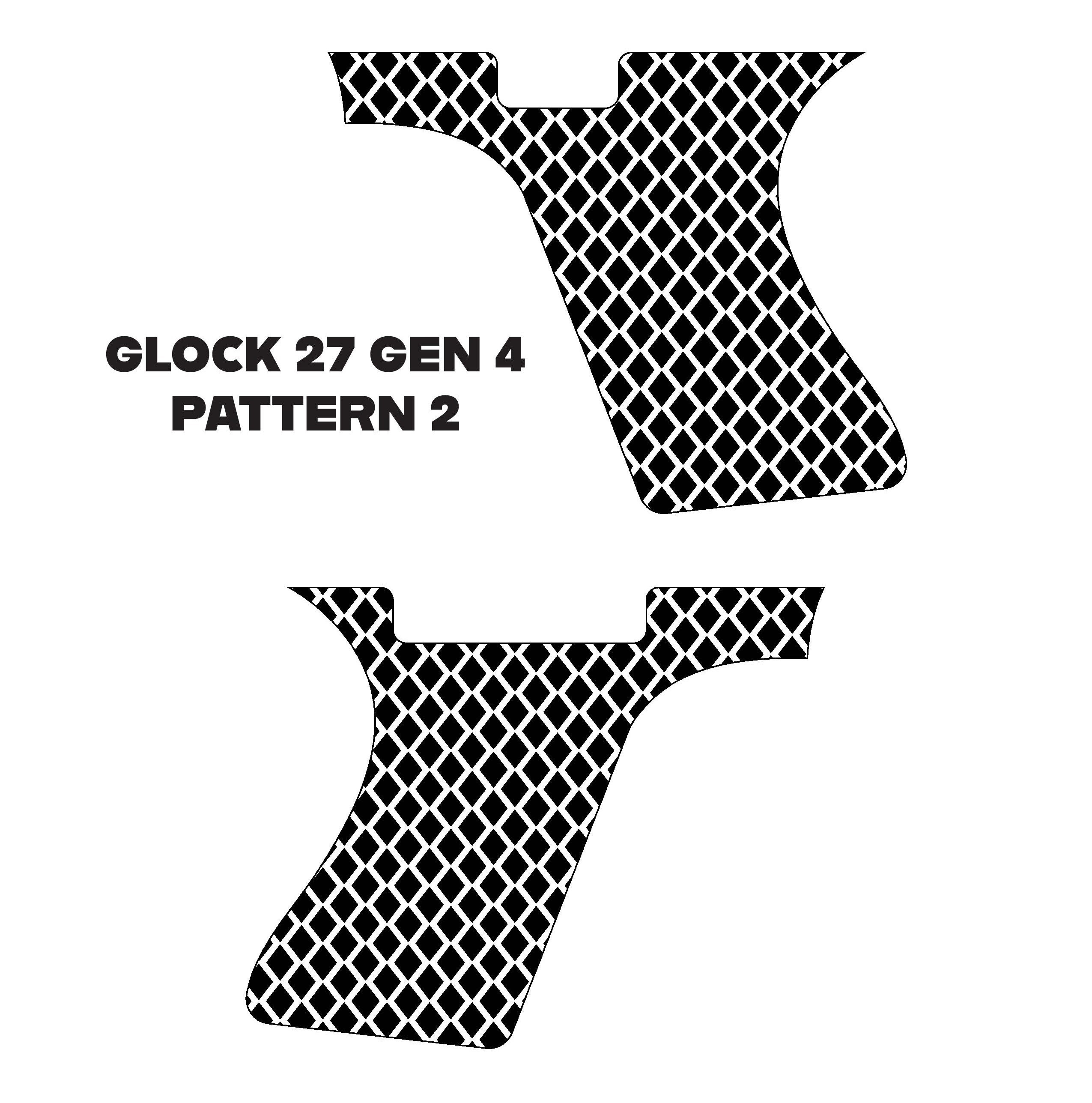 Laser Engraving Stippling Template for Glock 27 Gen 4 Frame Pattern 2 ...