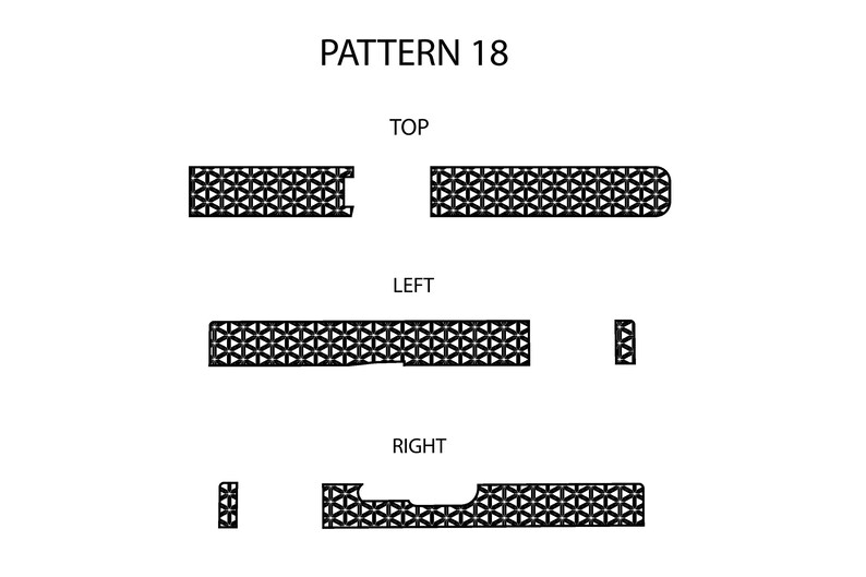 Laser Engraving Template for Glock 19 Slide Pattern 18 Top Left Right ...