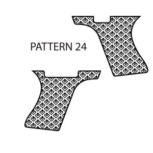 Laser Engraving Stippling Template for Glock 26 Frame Pattern 24 Left ...