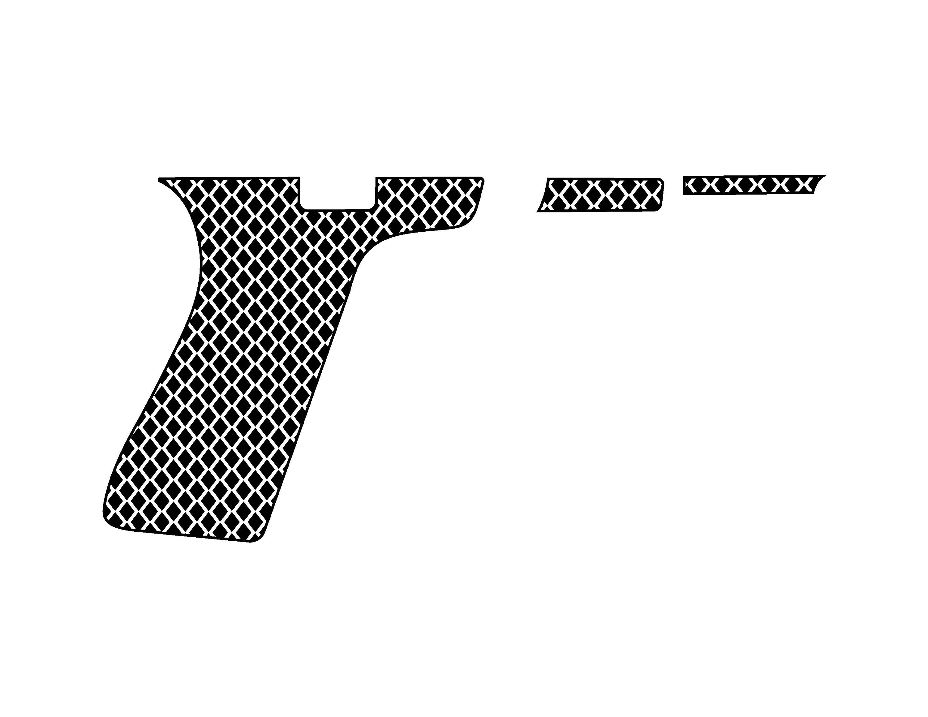 Laser Engraving Stipple Template Bundle for Glock 19 and 17 Gen 5 ...