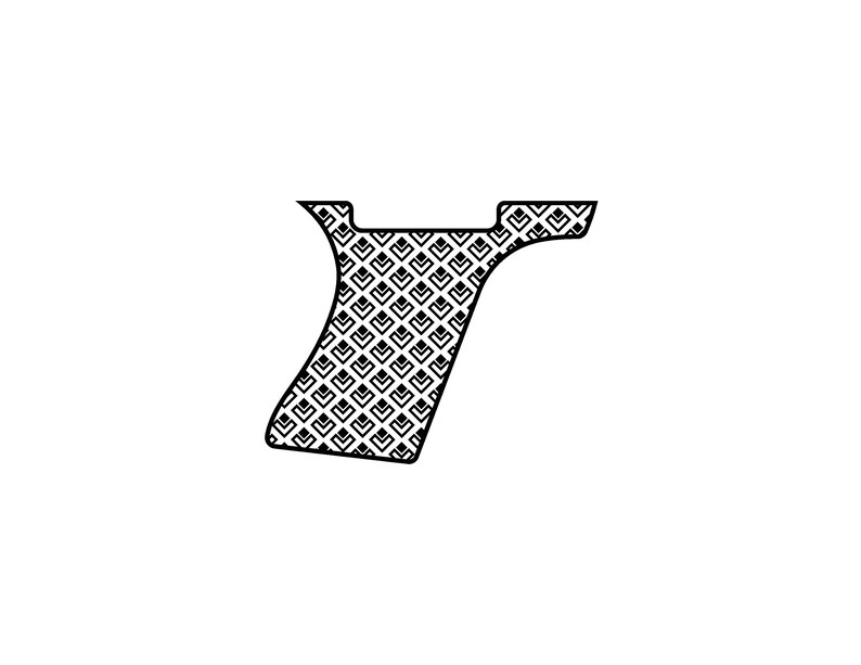 Laser Engraving Stippling Template for Glock 26 Frame Pattern 24 Left ...