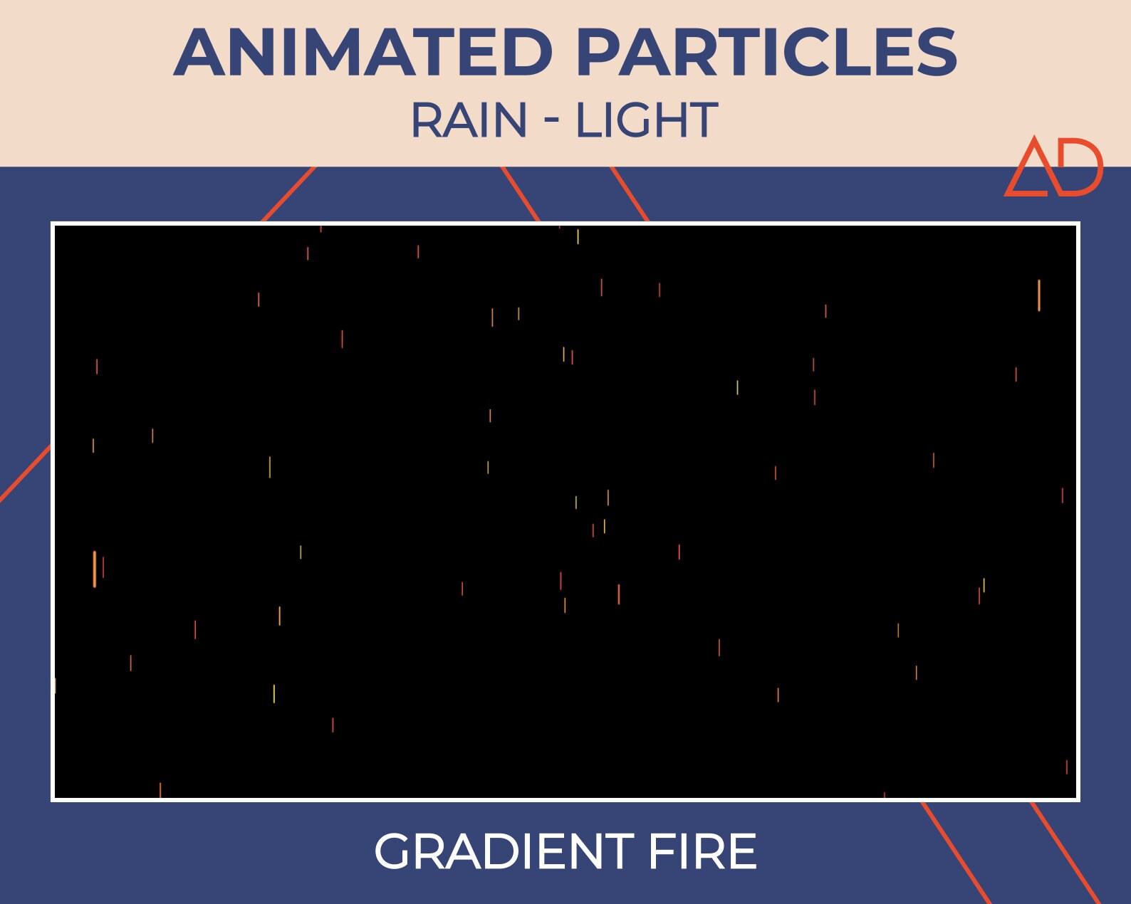 Animated Particles Rain Light Gradient Fire / Twitch Stream Add-on ...