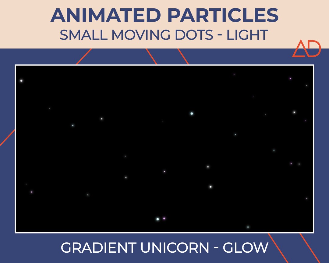 Animated Particles Small Moving Dots Light Gradient Unicorn Glow ...