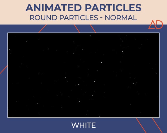 Partículas animadas Partículas redondas Blanco normal / - Etsy España