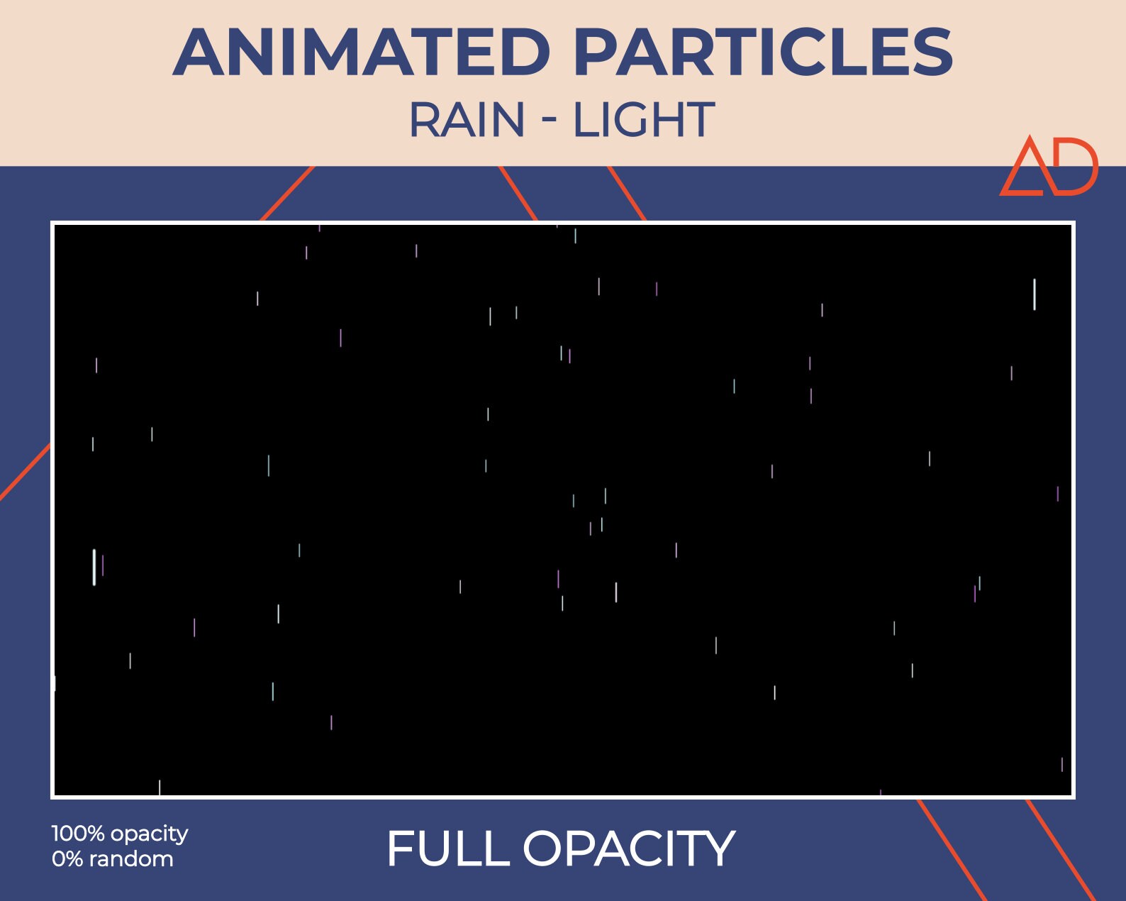 Animated Particles Rain Light Gradient Unicorn / Twitch Stream Add-on ...