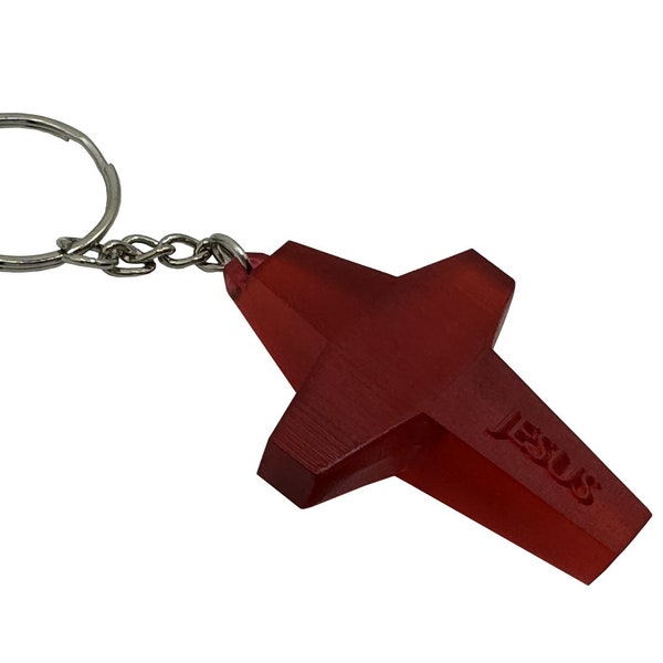 Cross Keychain - Etsy