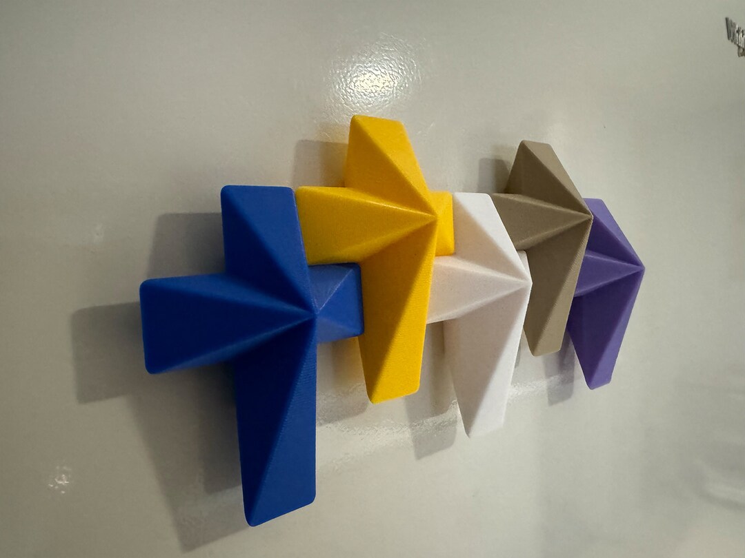 Jesus Cross Modern Minimalist Triangular Pyramid Style Christian Faith ...