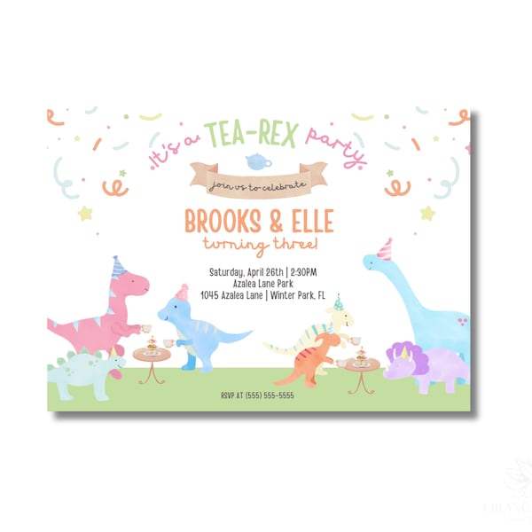 Tea Rex - Etsy