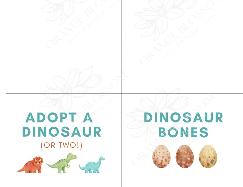 Editable Three Rex Dinosaur Birthday Party Favor Signs Canva - Etsy