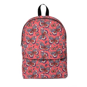 Pink Butterfly Retro Backpack, Gifts for Teens, Back to School Gifts ...