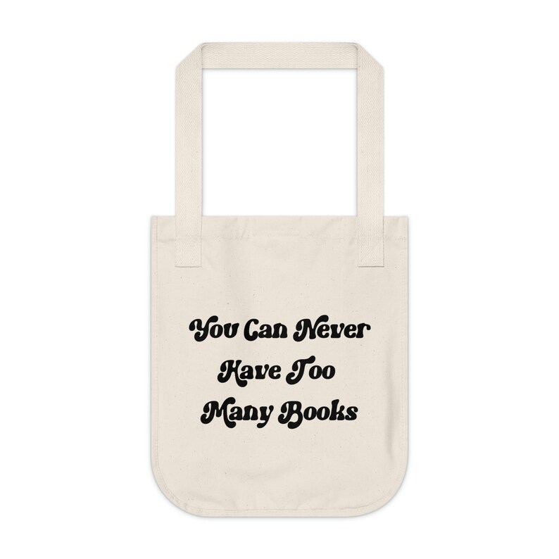 Organic Canvas Library Tote Bag, Teacher Gift Ideas, Retro Design ...